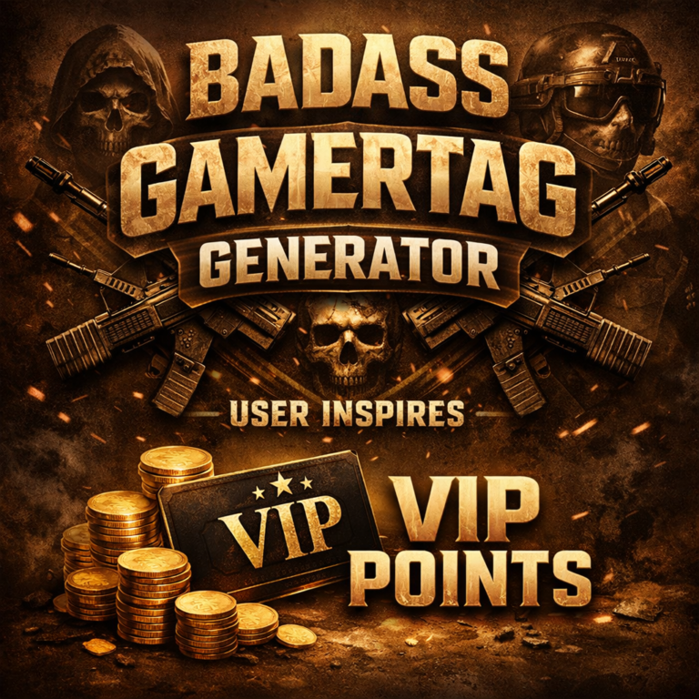 Badass Gamertag Generator| Xbox, PS5, PC Gaming Names